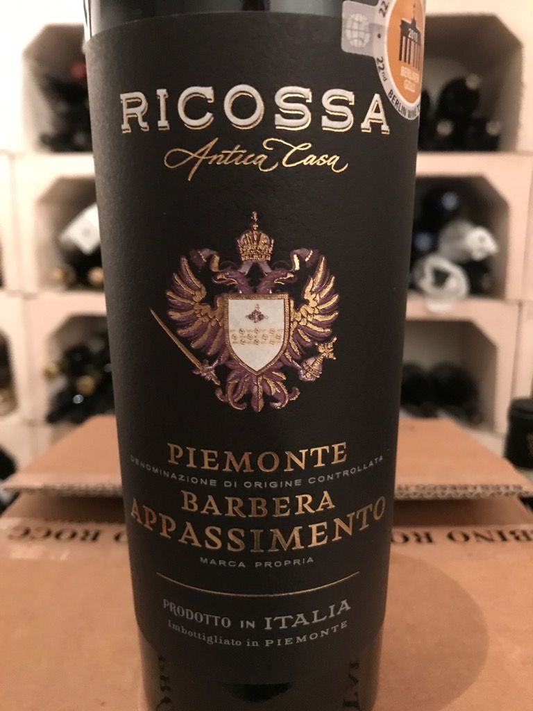 2018 Ricossa Piemonte Barbera Appassimento, Italy, Piedmont, Piemonte ...