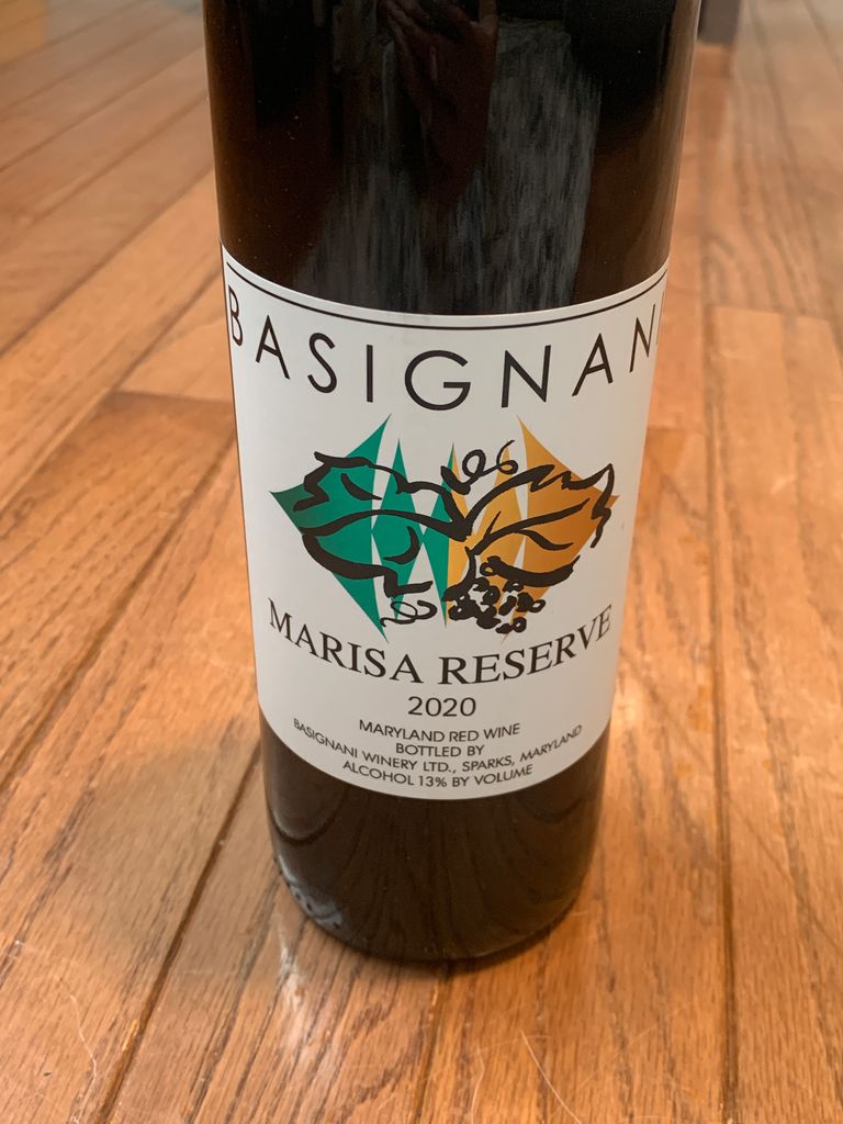2020 Basignani Winery Marisa Reserve, USA, Maryland - CellarTracker
