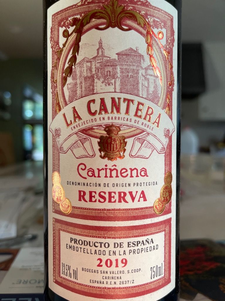 2019 Bodegas San Valero Cariñena La Cantera Reserva, Spain, Aragón ...
