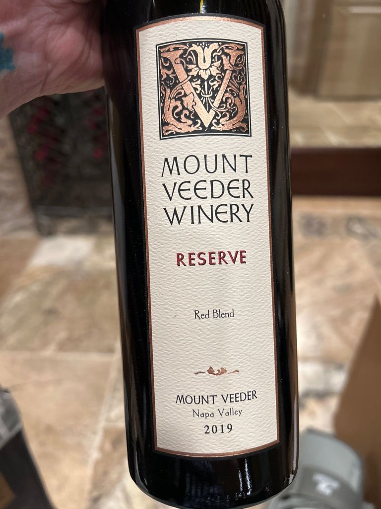 2019 Mount Veeder Winery Reserve Red Blend, USA, California, Napa ...