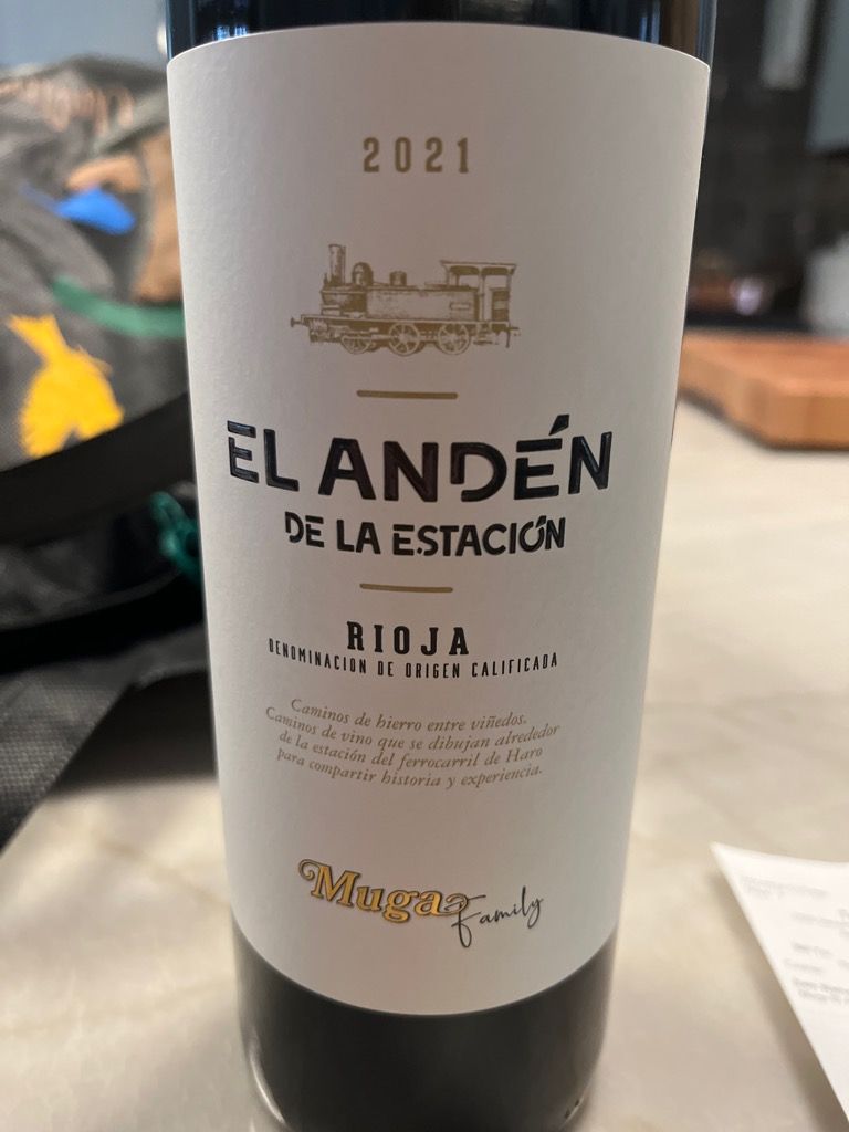 2022 Bodegas Muga Rioja El Andén de La Estación Crianza, Spain, La ...