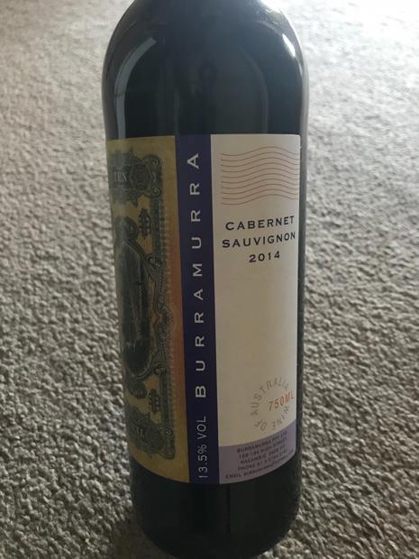 2014 Burramurra Cabernet Sauvignon, Australia, Victoria, Central ...