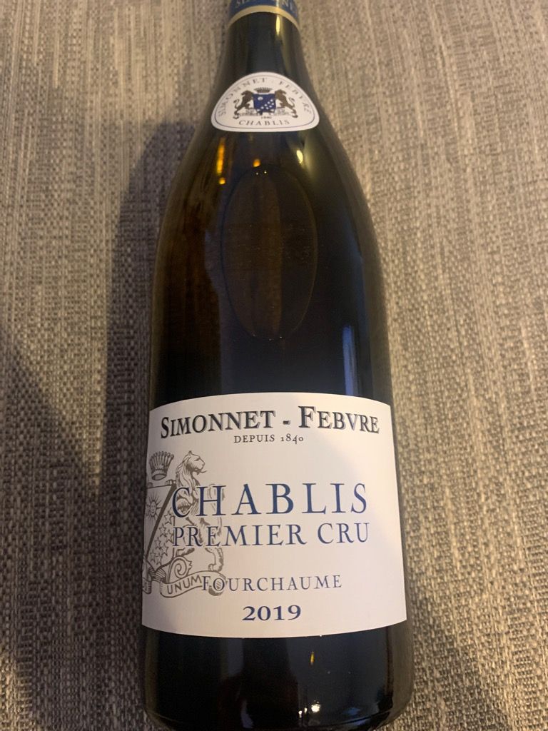 2019 Simonnet-Febvre Chablis 1er Cru Fourchaume, France, Burgundy ...