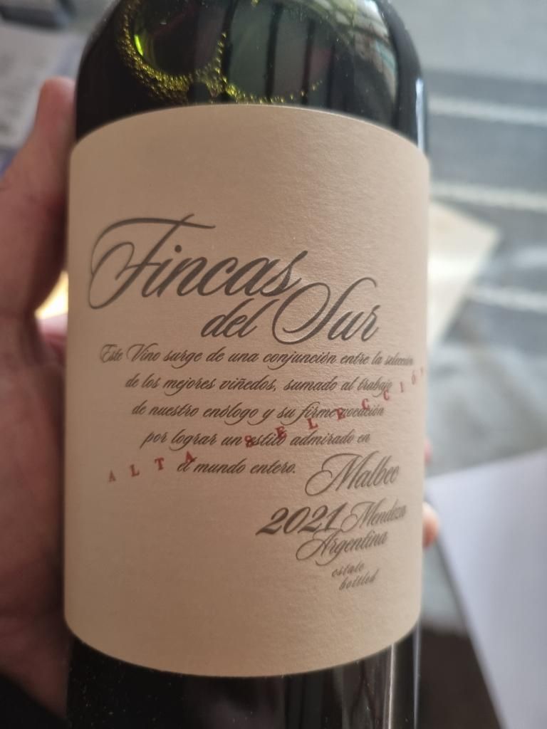 2021 Fincas del Sur Malbec Alta Seleccion, Argentina, Mendoza ...