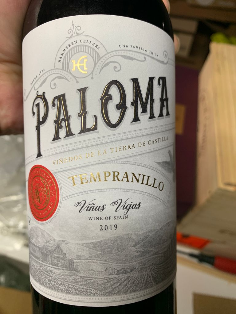 2020 Hammeken Cellars Tempranillo Paloma, Spain, Castilla-La Mancha ...