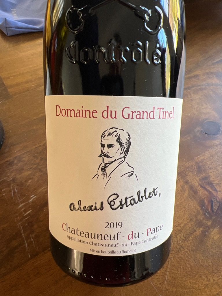 2021 Domaine du Grand Tinel Châteauneuf-du-Pape Alexis Establet, France ...