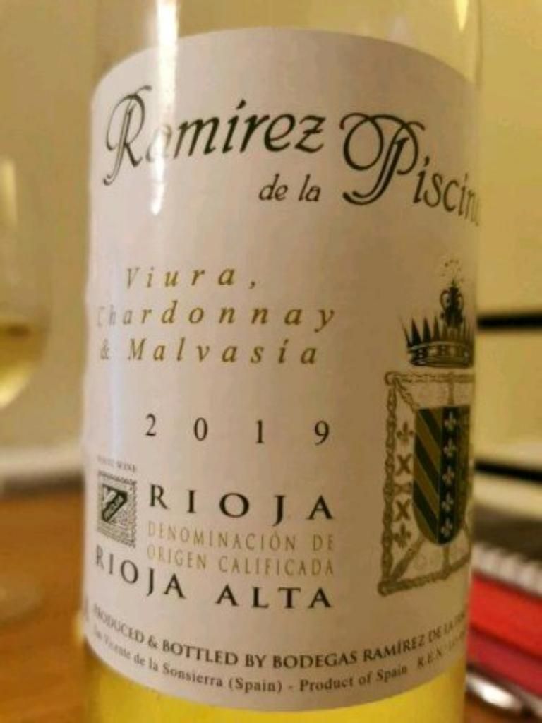 2020 Bodegas Ramirez Rioja Blanco Ramirez de la Piscina, Spain, La ...