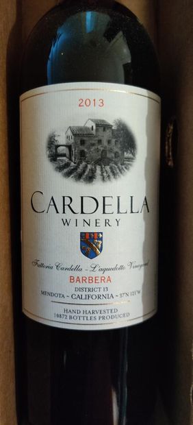 2013 Fattoria Cardella Barbera, USA, California, Central Valley, San ...