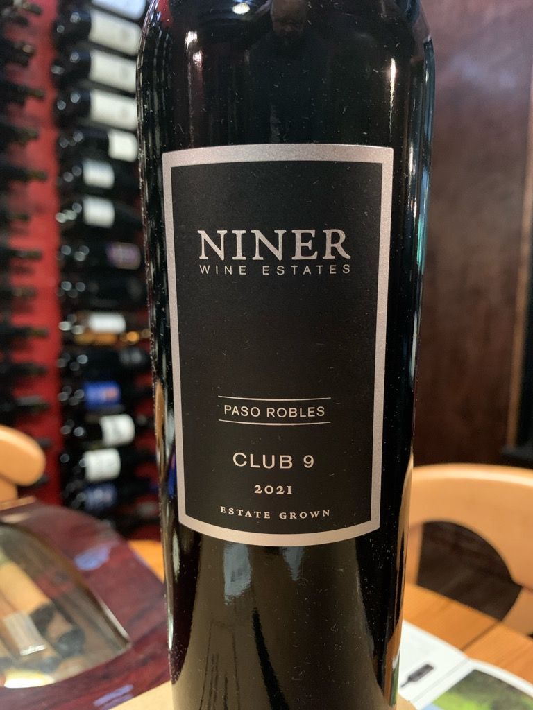 2021 Niner Wine Estates Club 9, USA, California, Central Coast, Paso ...