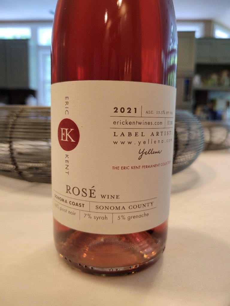 2021 Eric Kent Wine Cellars Rosé, USA, California, Sonoma County ...