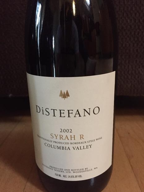 2001 DiStefano Syrah R, USA, Washington, Columbia Valley - CellarTracker