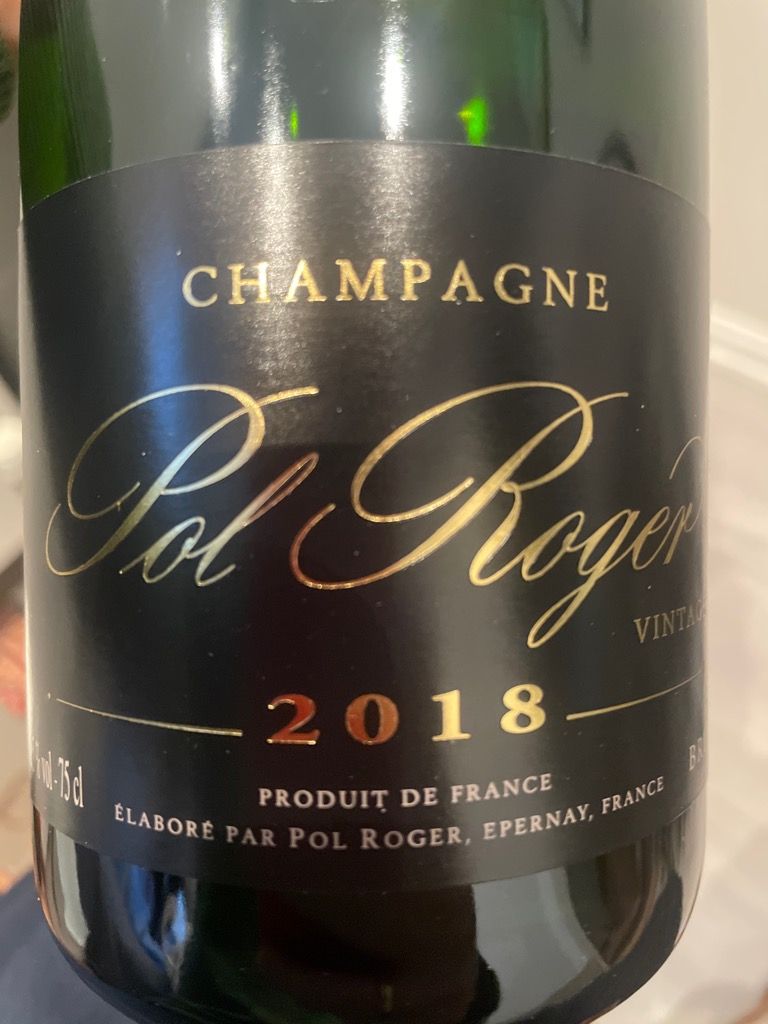 2018 Pol Roger Champagne Vintage Brut, France, Champagne - CellarTracker