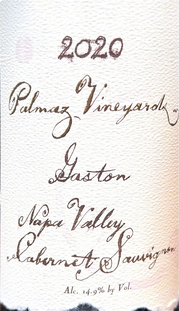 2020 Palmaz Vineyards Cabernet Sauvignon Gaston, USA, California, Napa ...