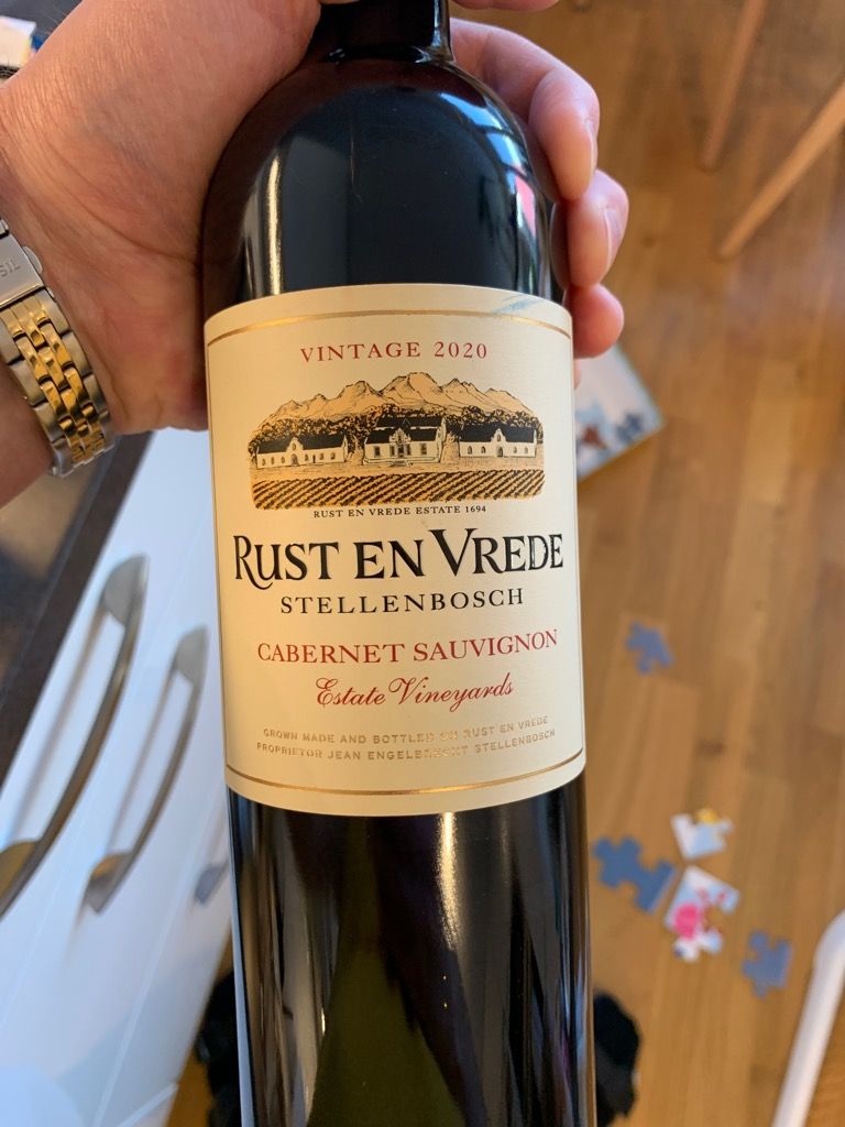 2020 Rust en Vrede Cabernet Sauvignon Estate Vineyards, South Africa ...