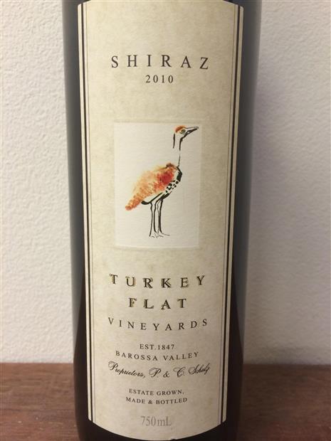 2010 Turkey Flat Shiraz, Australia, South Australia, Barossa, Barossa Valley - CellarTracker