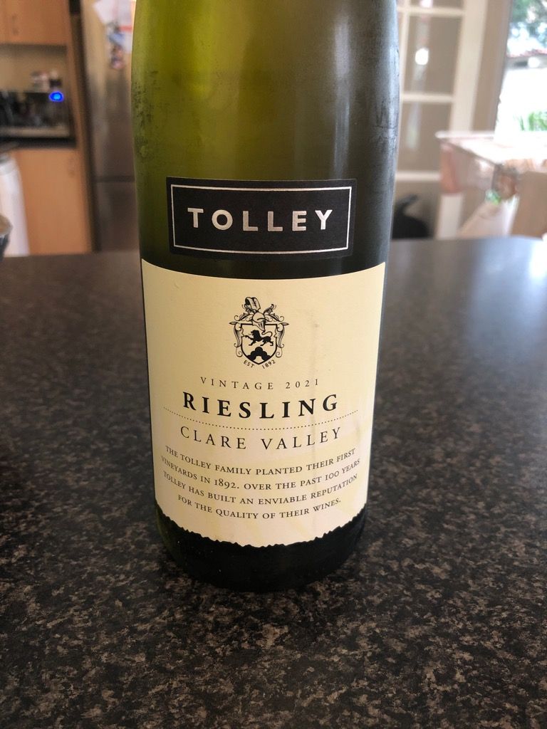 2021 Tolley Riesling Clare Valley, Australia, South Australia, Mount ...