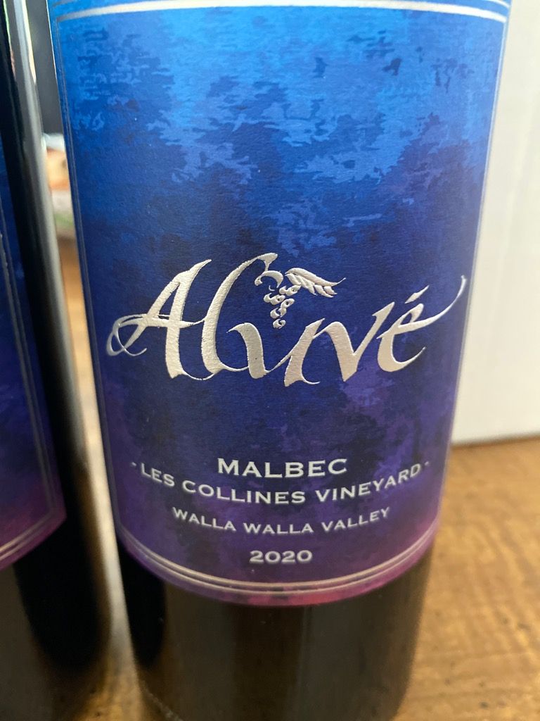 2020 Aluvé Malbec Les Collines Vineyard, USA, Washington, Columbia ...