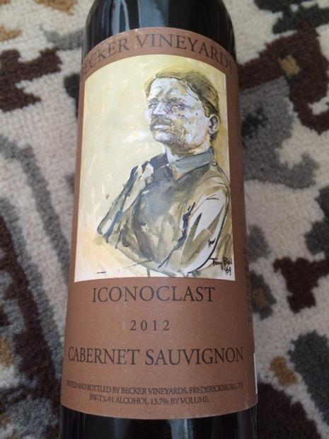 2012 Becker Vineyards Cabernet Sauvignon Iconoclast, USA, Texas ...