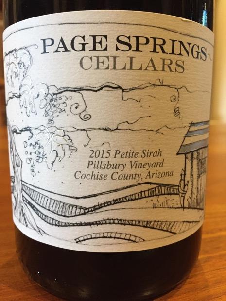 2015 Page Springs Cellars Petite Sirah Pillsbury Vineyard, USA, Arizona ...
