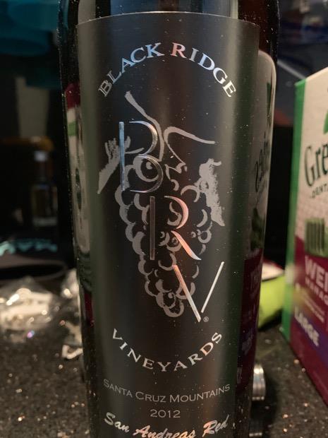 2012 Black Ridge Vineyards San Andreas Red, USA, California, Santa Cruz ...