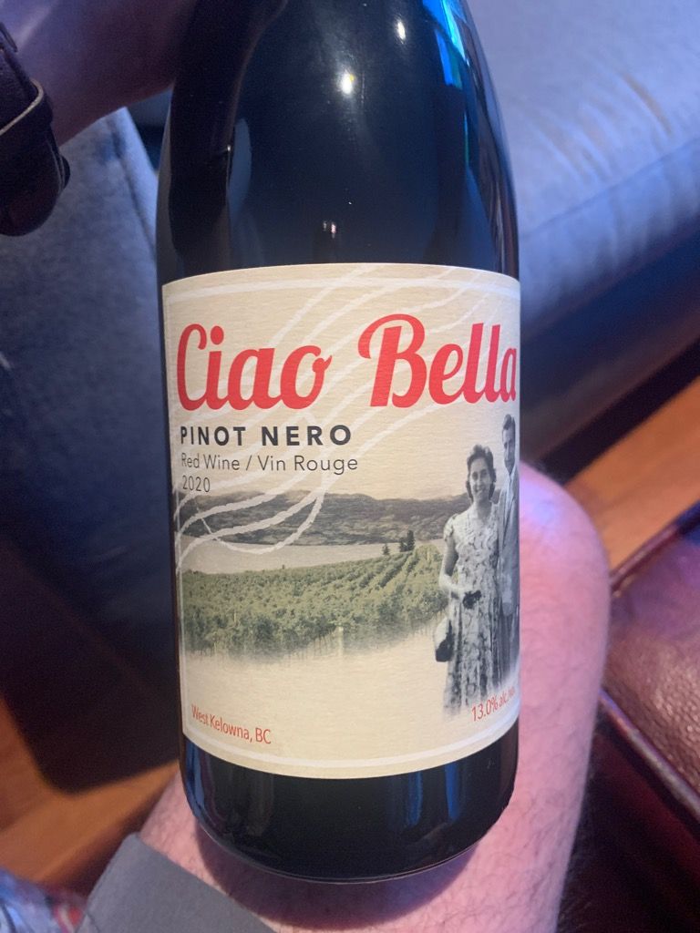 2020 Ciao Bella Winery Pinot Nero, Canada, British Columbia, Okanagan ...