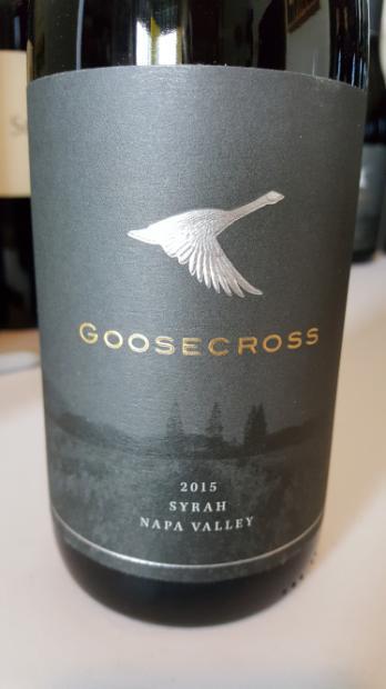 2015 Goosecross Cellars Syrah, USA, California, Napa Valley - CellarTracker