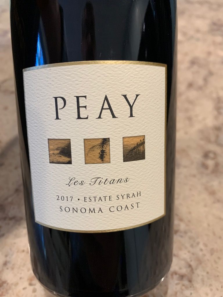 2017 Peay Vineyards Syrah Les Titans, USA, California, Sonoma County ...