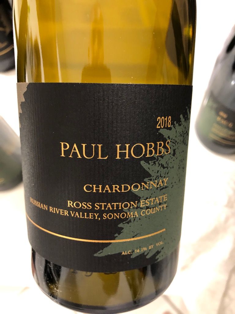 2018 Paul Hobbs Chardonnay Ross Station Estate, USA, California, Sonoma ...