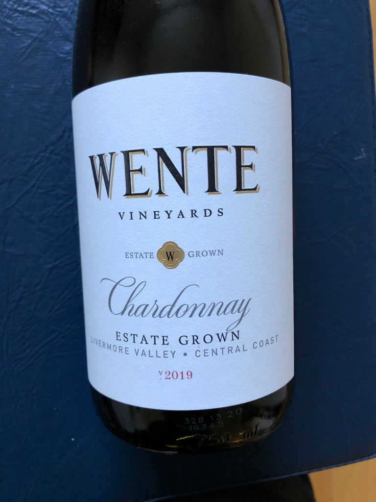 2019 Wente Vineyards Chardonnay Central Coast, USA, California, Central ...