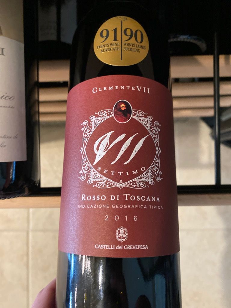 2016 Castelli del Grevepesa Clemente VII Rosso di Toscana Toscana IGT ...