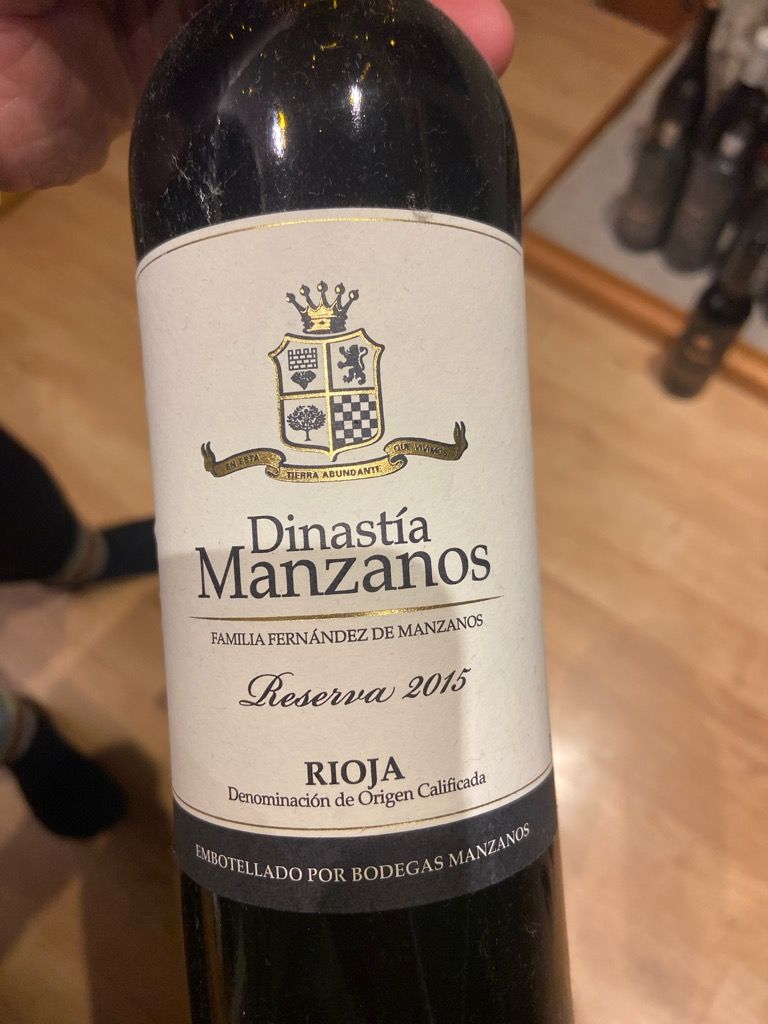 2015 Dinastía Manzanos Rioja Reserva, Spain, La Rioja, Rioja ...