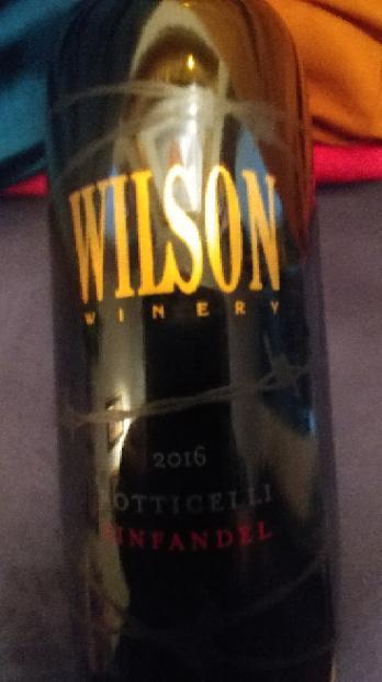 2016 Wilson Winery Zinfandel Botticelli Reserve, USA, California ...