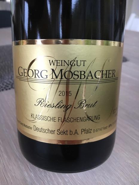 2010 Georg Mosbacher Riesling Brut, Germany, Pfalz - CellarTracker