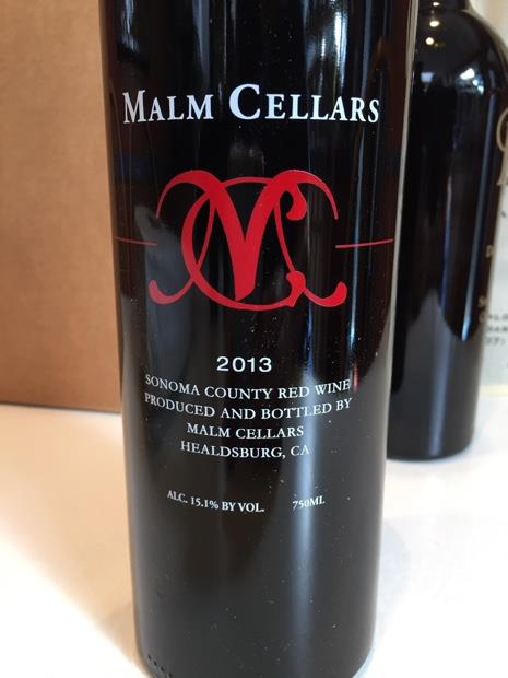 2013 Malm Cellars Red Blend, USA, California, Sonoma County - CellarTracker