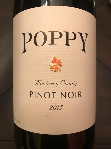 2015 Poppy Pinot Noir, USA, California, Central Coast, Santa Lucia ...