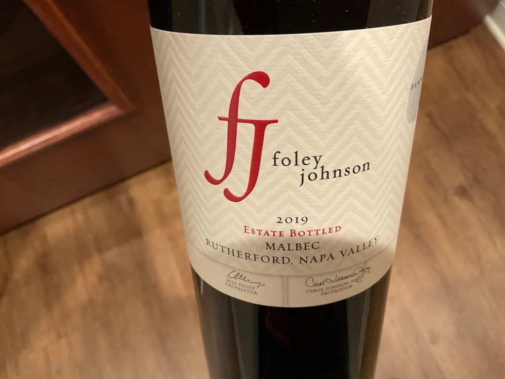 2019 Foley Johnson Malbec, USA, California, Napa Valley, Rutherford ...
