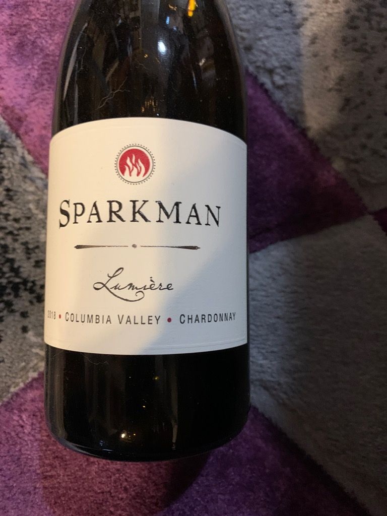2018 Sparkman Cellars Chardonnay Lumière, USA, Washington, Columbia ...
