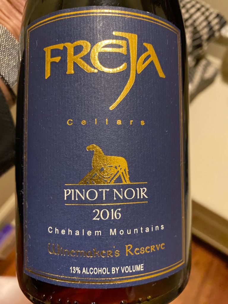 2016 Freja Pinot Noir Winemaker's Reserve, USA, Oregon, Willamette ...