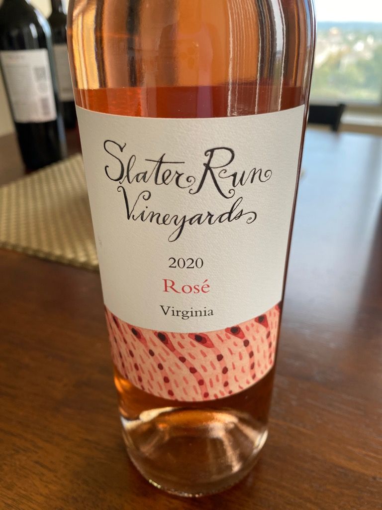 2021 Slater Run Vineyards Rosé, USA, Virginia, Northern Virginia ...