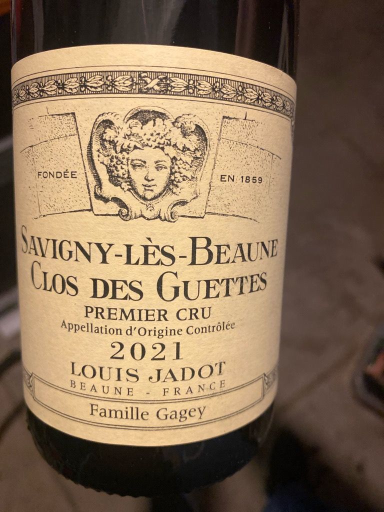 2021 Louis Jadot Savigny-lès-Beaune 1er Cru Clos des Guettes Domaine ...