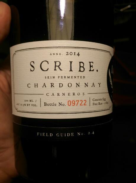 2014 Scribe Chardonnay, USA, California, Napa / Sonoma, Carneros ...