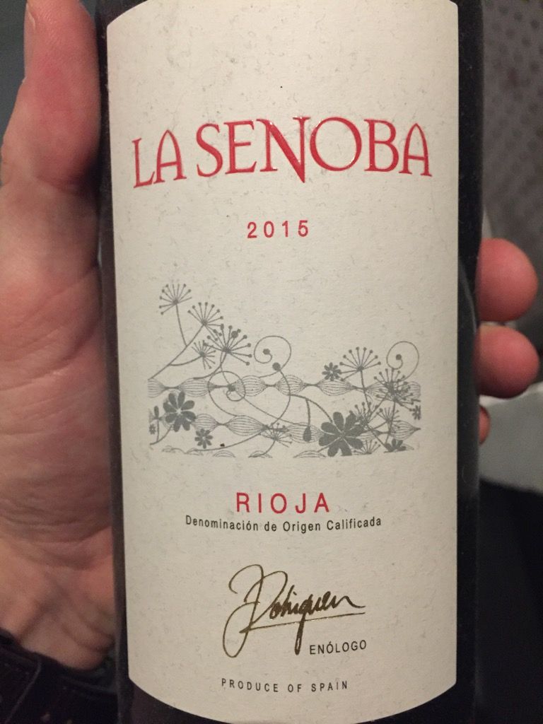 2015 Rodríguez Sanzo La Senoba, Spain, La Rioja, Rioja - CellarTracker