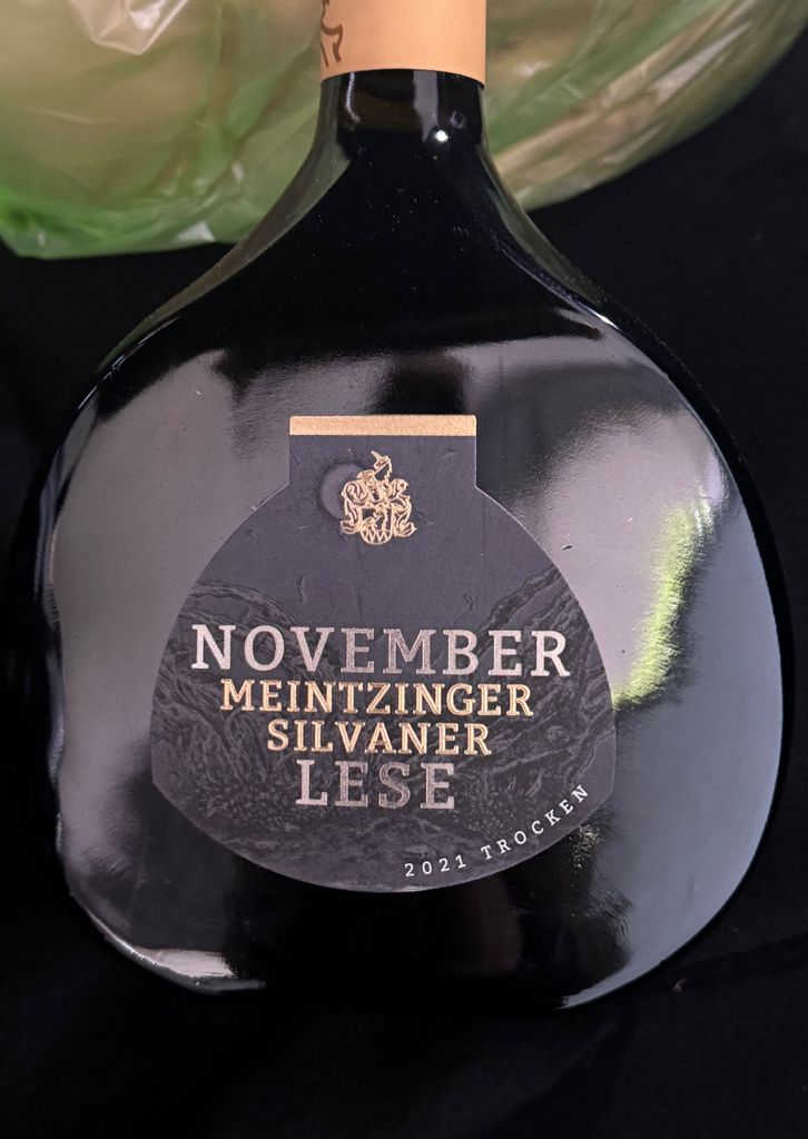 2021 Meintzinger Silvaner November Lese, Germany, Franken - CellarTracker