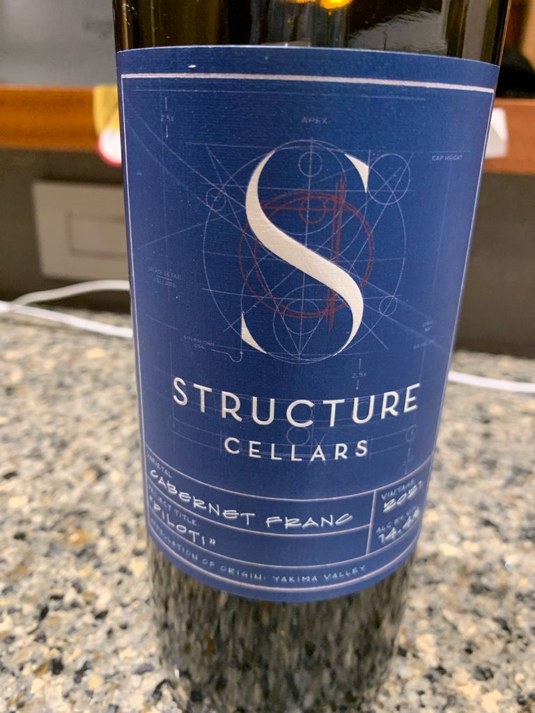 2021 Structure Cellars Cabernet Franc Piloti, USA, Washington, Columbia ...