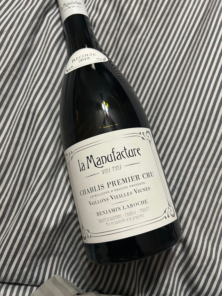 2019 Benjamin Laroche Chablis Grand Cru Valmur La Manufacture, France ...