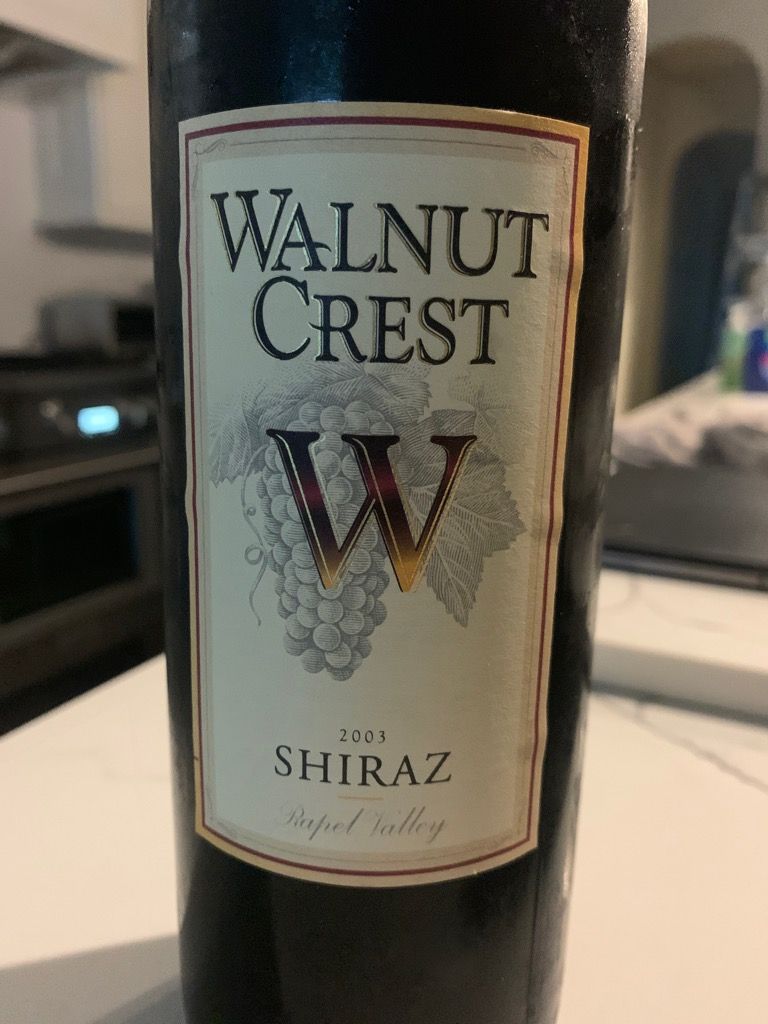 2002 Walnut Crest (Emiliana) Shiraz, Chile, Maipo Valley - CellarTracker