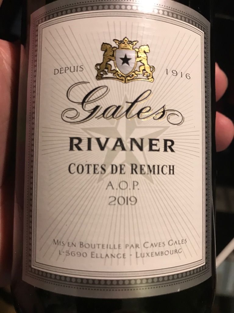 2020 Caves Gales Rivaner Côtes de Remich, Luxembourg, Moselle, Moselle ...