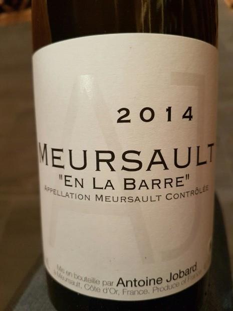 2014 Domaine Antoine Jobard Meursault En La Barre, France, Burgundy ...