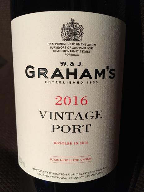 2016 Graham Porto Vintage, Portugal, Douro, Porto - CellarTracker