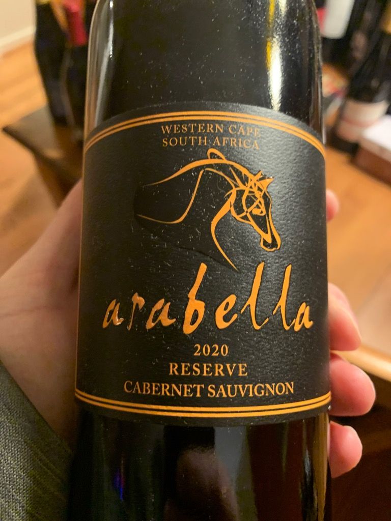 2020 Arabella Cabernet Sauvignon Angel's Reserve, South Africa, Breede ...